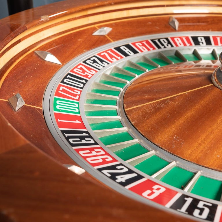 20th Century Novelty Coffee Table with a Working Roulette Wheel at 1stDibs