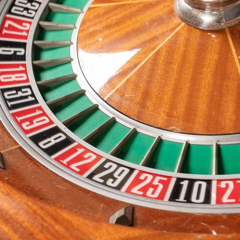 20th Century Novelty Coffee Table with a Working Roulette Wheel at 1stDibs