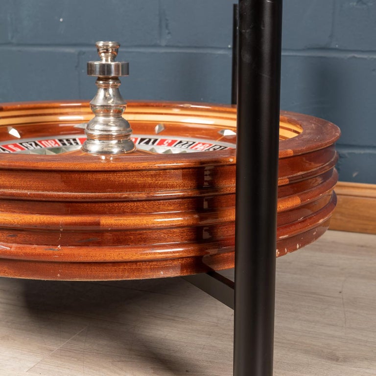 20th Century Novelty Coffee Table with a Working Roulette Wheel at 1stDibs