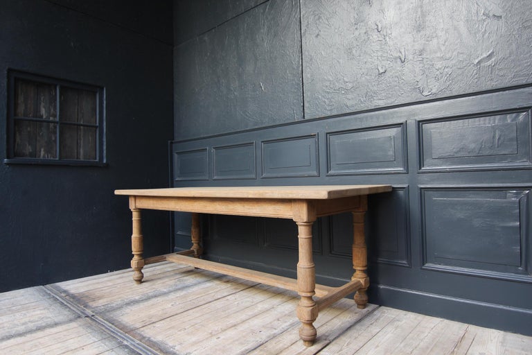 20th Century Oak Country House Farm Table at 1stDibs