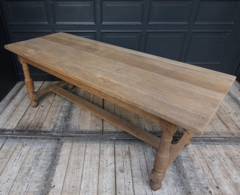 20th Century Oak Country House Farm Table at 1stDibs