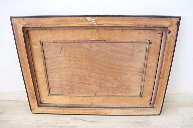 20th Century Oil on Board Italian Painting with Calf, Signed Alberto ...