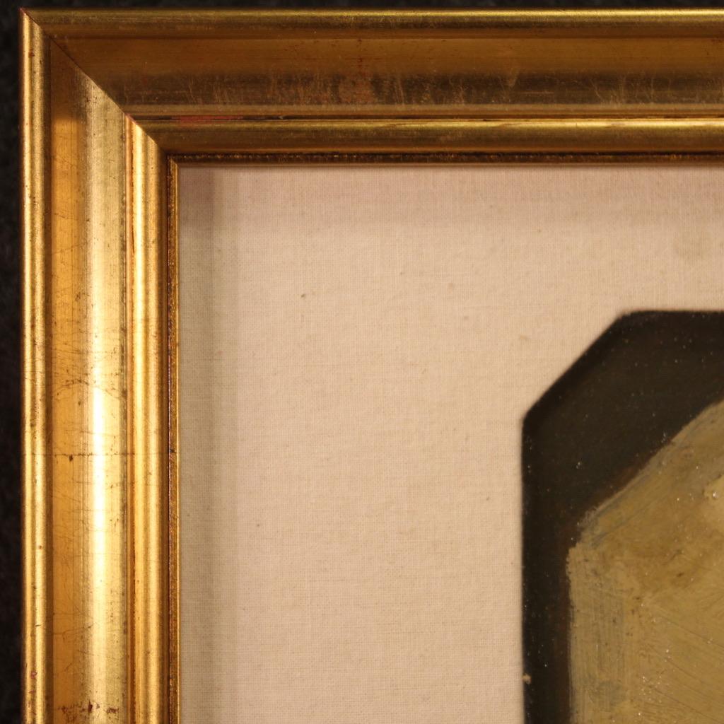 20th Century Oil on Board Italian Signed Viazzi Painting Guardian Angel ...