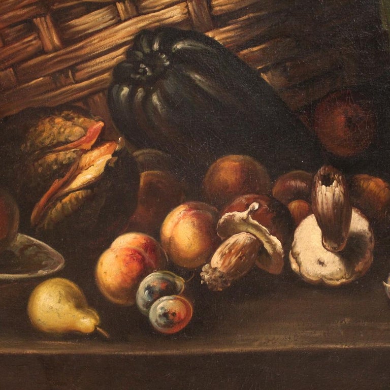 20th Century Oil on Canvas French Painting Still Life with Fruits, 1960 ...