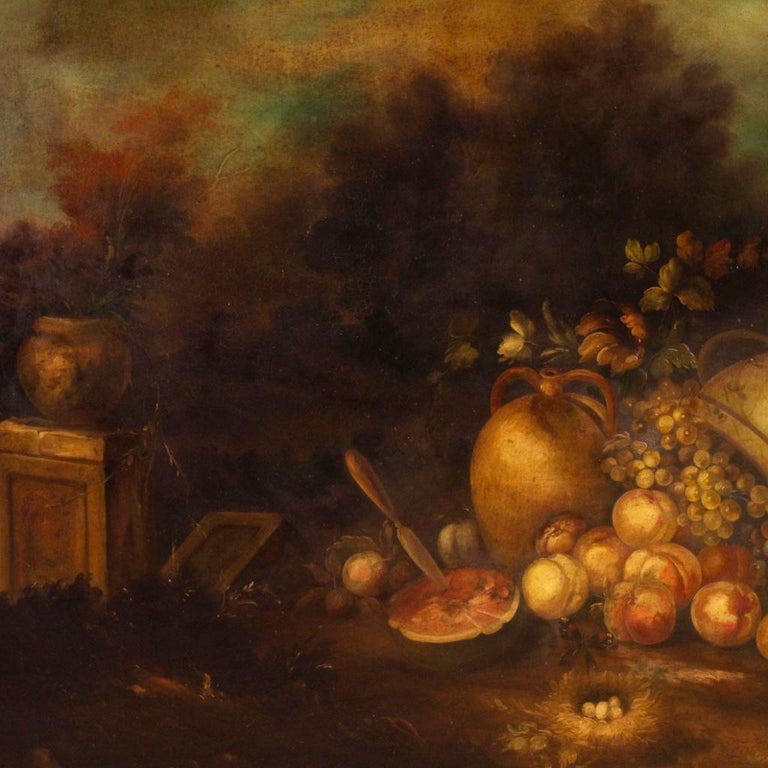 20th Century Oil on Canvas Italian Signed Still Life Painting, 1960 For ...