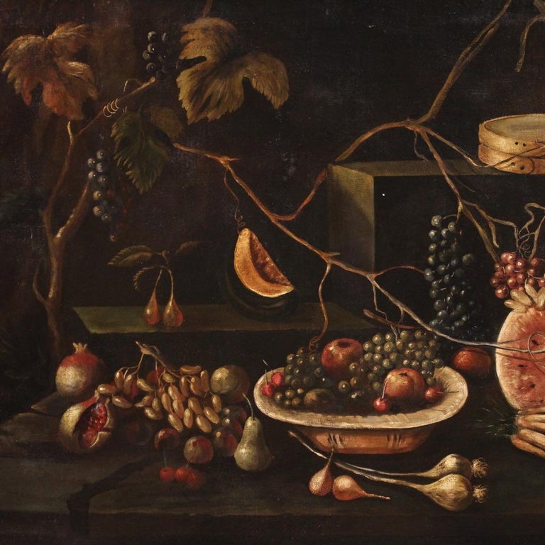 20th Century Oil on Canvas Italian Still Life Painting, 1930 For Sale ...