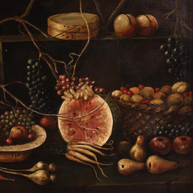 20th Century Oil on Canvas Italian Still Life Painting, 1930 For Sale ...