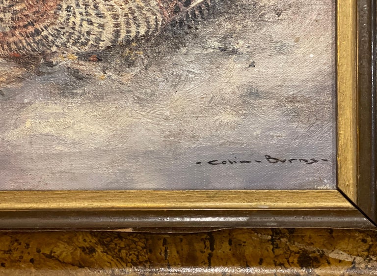 20th Century Oil on Canvas Painting Entitled "Woodcock" by Colin Burns ...