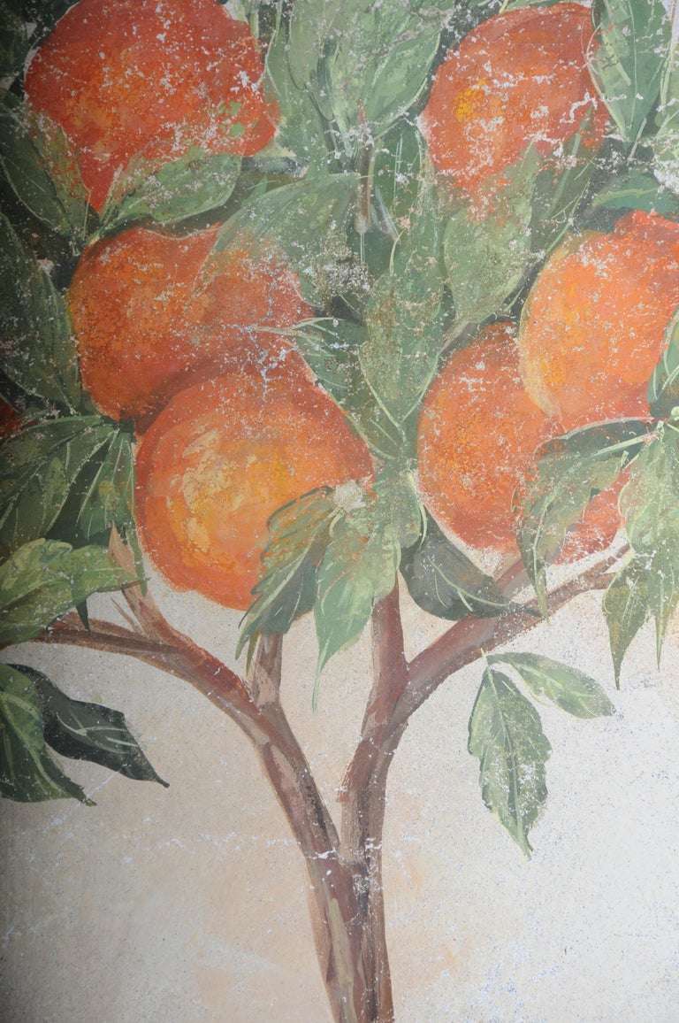 20th Century Oil Painting Orange Tree, Franco Painting Babilonia ...