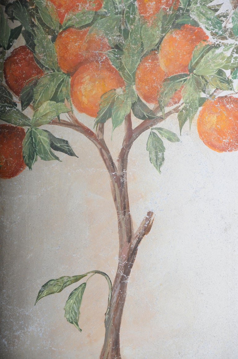 20th Century Oil Painting Orange Tree, Franco Painting Babilonia ...