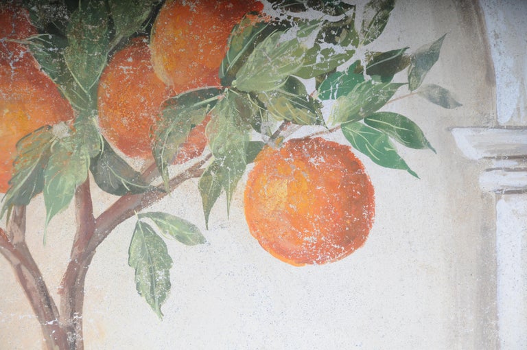 20th Century Oil Painting Orange Tree, Franco Painting Babilonia ...
