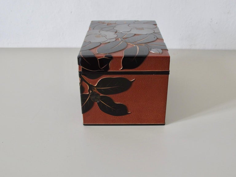 20th Century Okabe Keizo Japanese Carved Lacquer Tea Box, 1940 For Sale ...