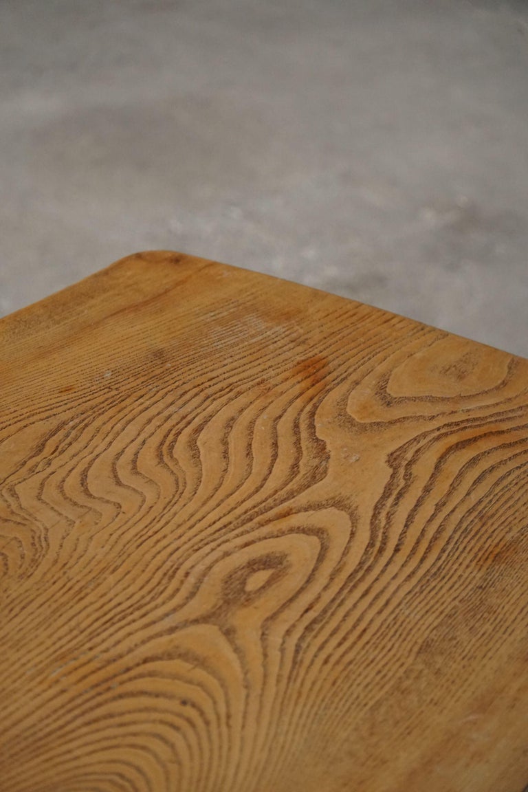 20th Century, Organic Table in Pine with Club Legs, Wabi Sabi, Swedish ...