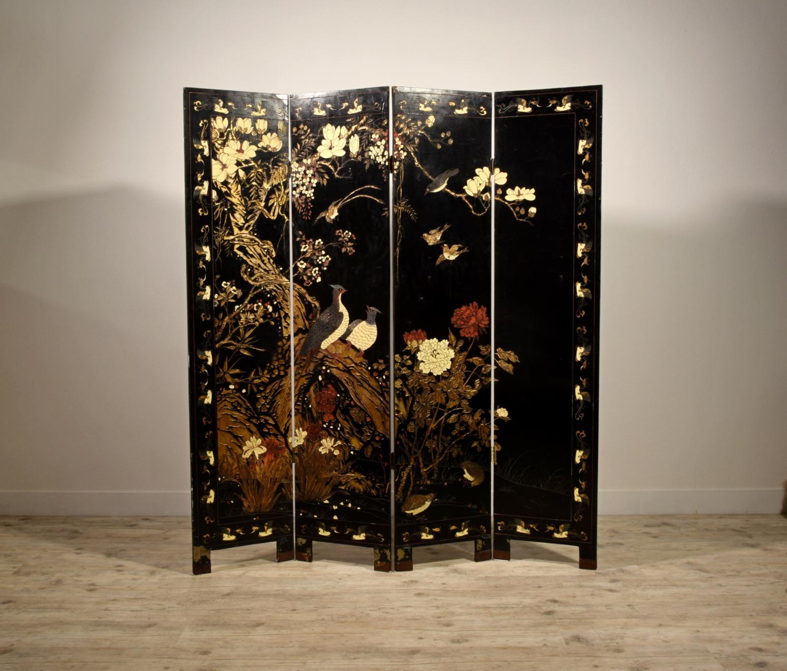 20th Century, Oriental Coromandel Screen at 1stDibs | coromandel dealer ...