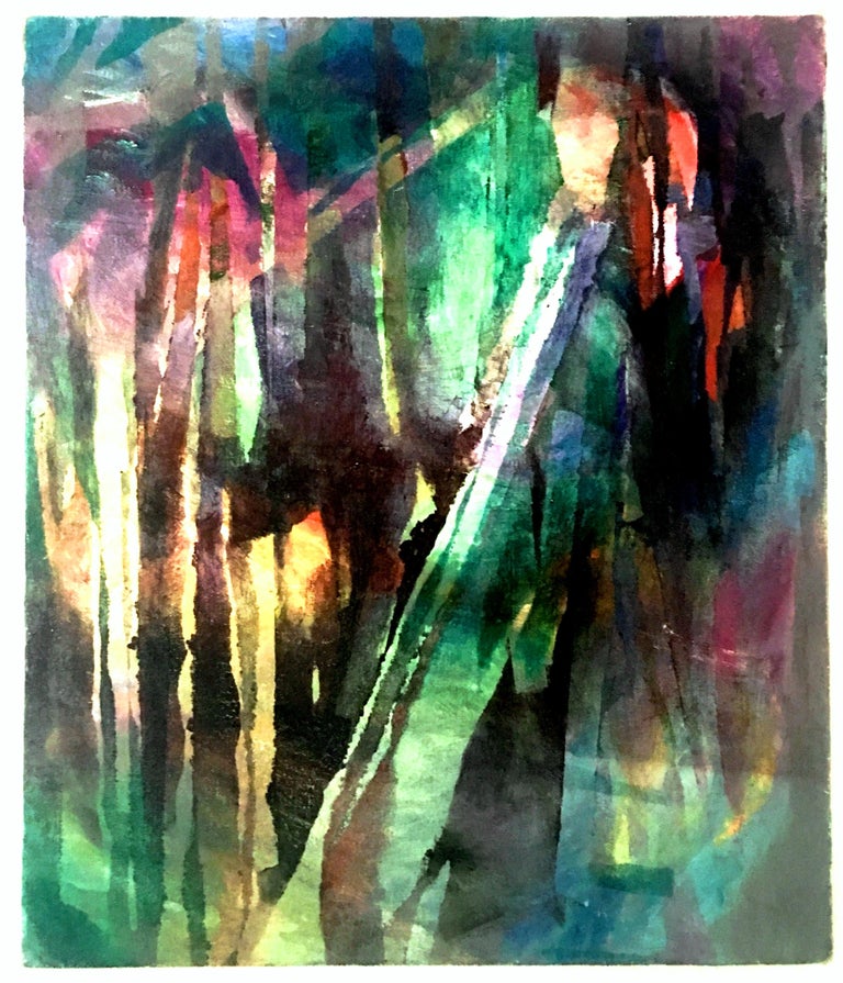 20th Century Original Oil on Canvas Abstract Painting by, Inja Kim For ...