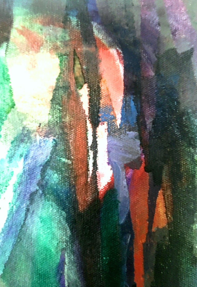 20th Century Original Oil on Canvas Abstract Painting by, Inja Kim For ...