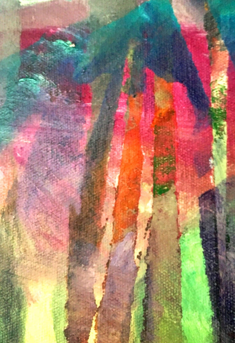 20th Century Original Oil on Canvas Abstract Painting by, Inja Kim For ...