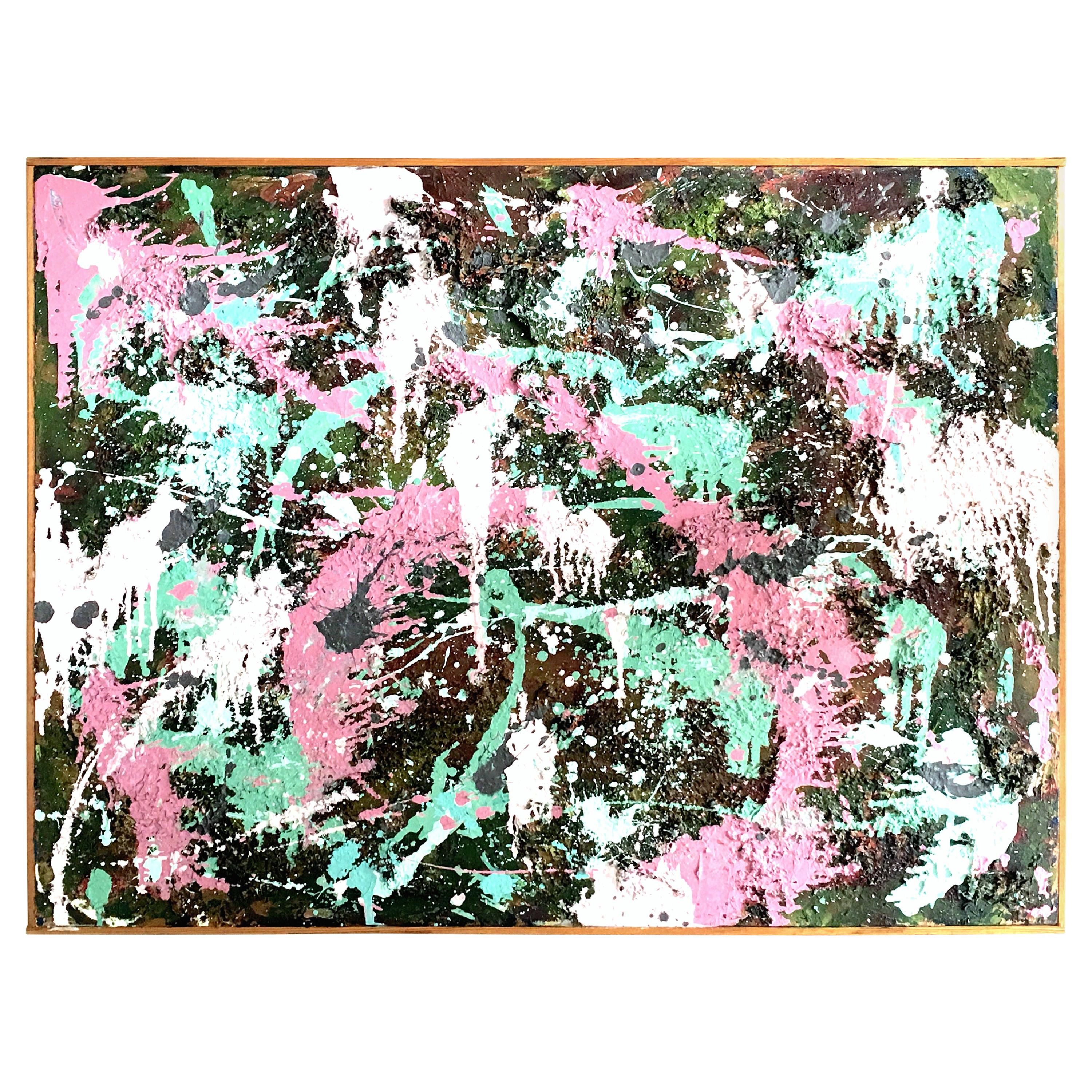 20th Century Original Oil on Canvas Abstract Painting by, Inja Kim For ...