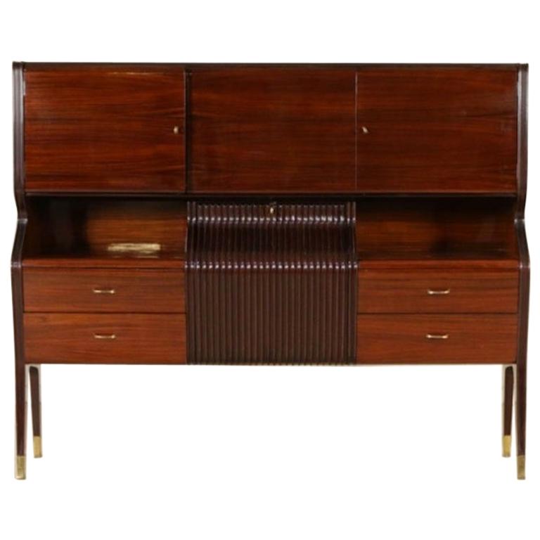 Osvaldo Borsani Indian Rosewood and Maple Counter Buffet Borsani ...