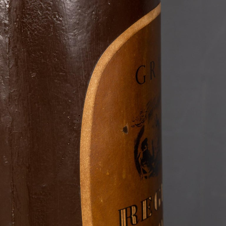 20th Century Oversized Grants Regency Gold Sherry Advertising Bottle, c ...