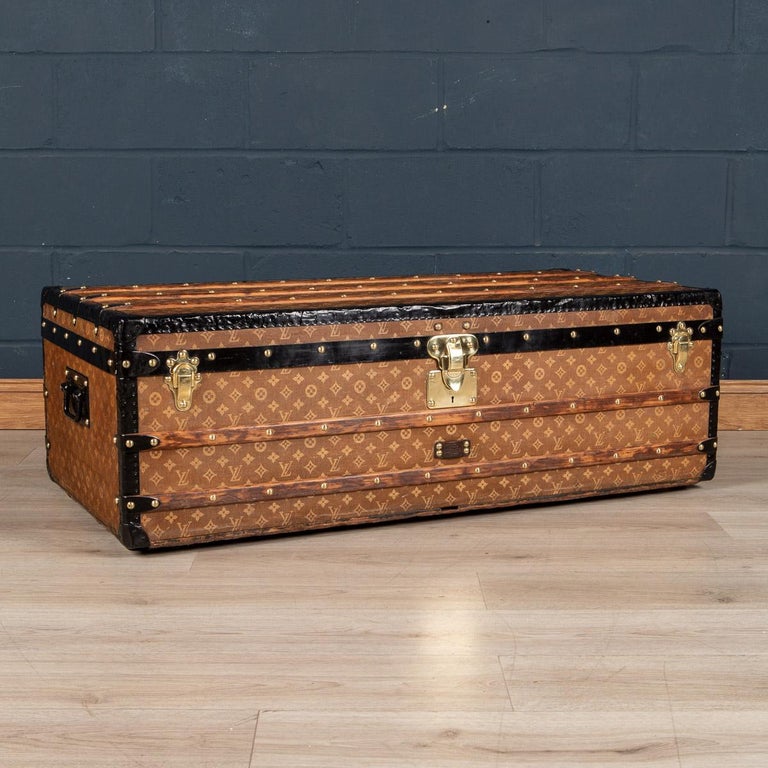 20th Century Oversized Louis Vuitton Trunk in Woven Canvas, Paris, C ...