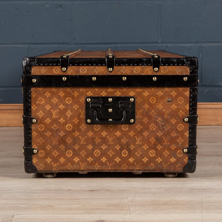 20th Century Oversized Louis Vuitton Trunk in Woven Canvas, Paris, C ...