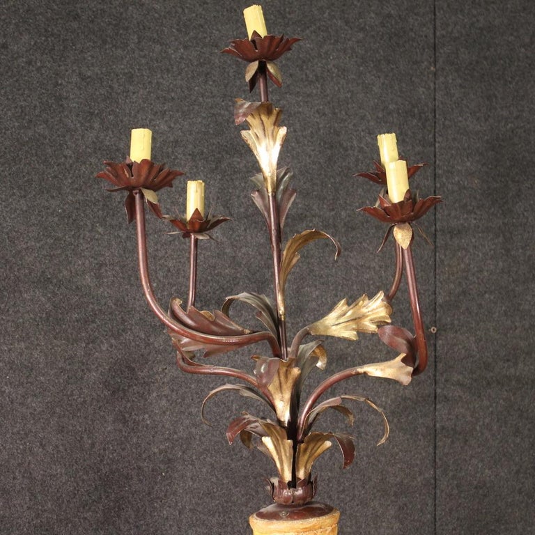 20th Century Painted and Lacquered Wood Plaster Venetian Moor Floor ...