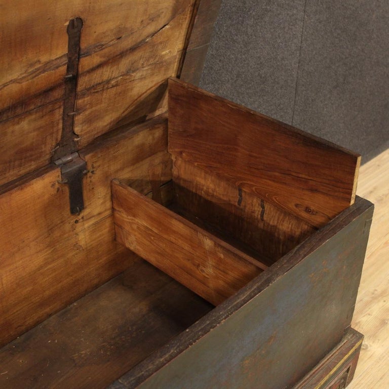 20th Century Painted Wood Indian Chest, 1950 For Sale at 1stDibs