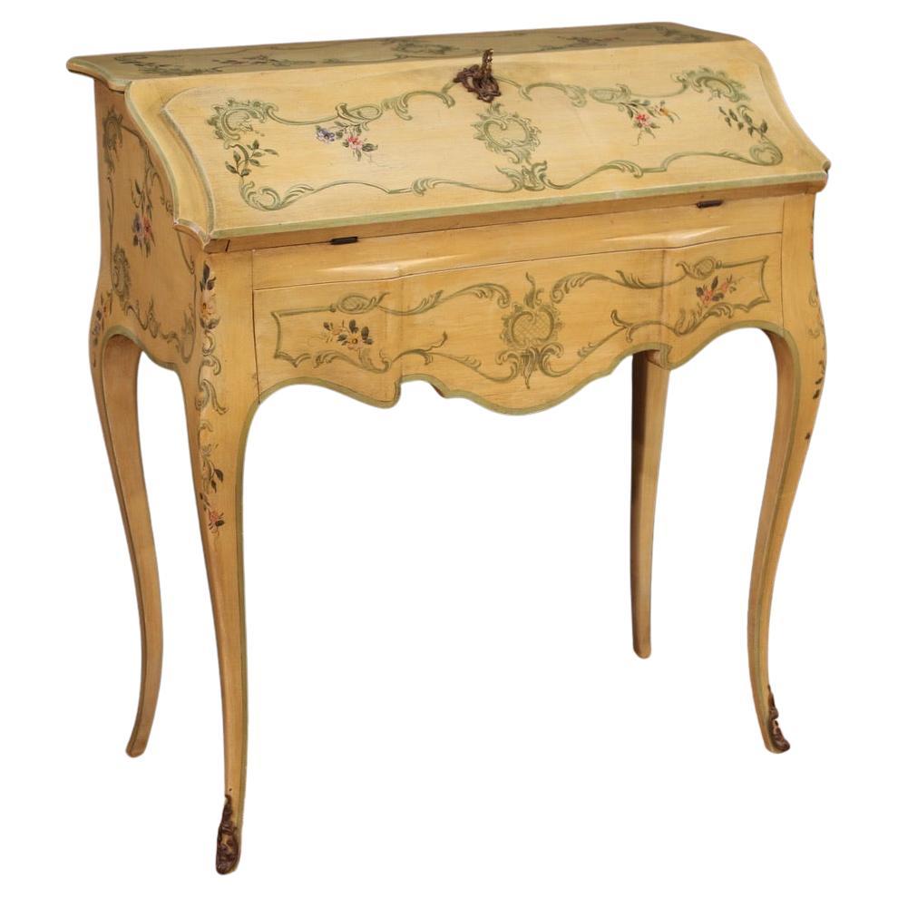 20th Century Painted Wood Venetian Style Bureau Desk, 1960s For Sale at ...