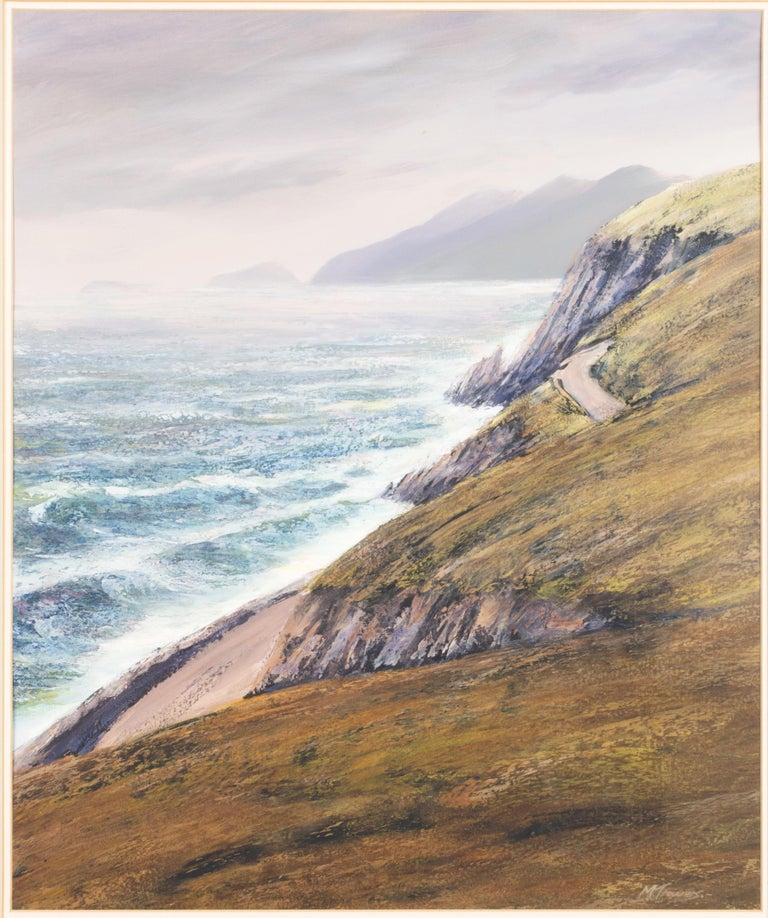 20th Century Painting Irish Artist Michael Travers 1995 'Blasket Island ...