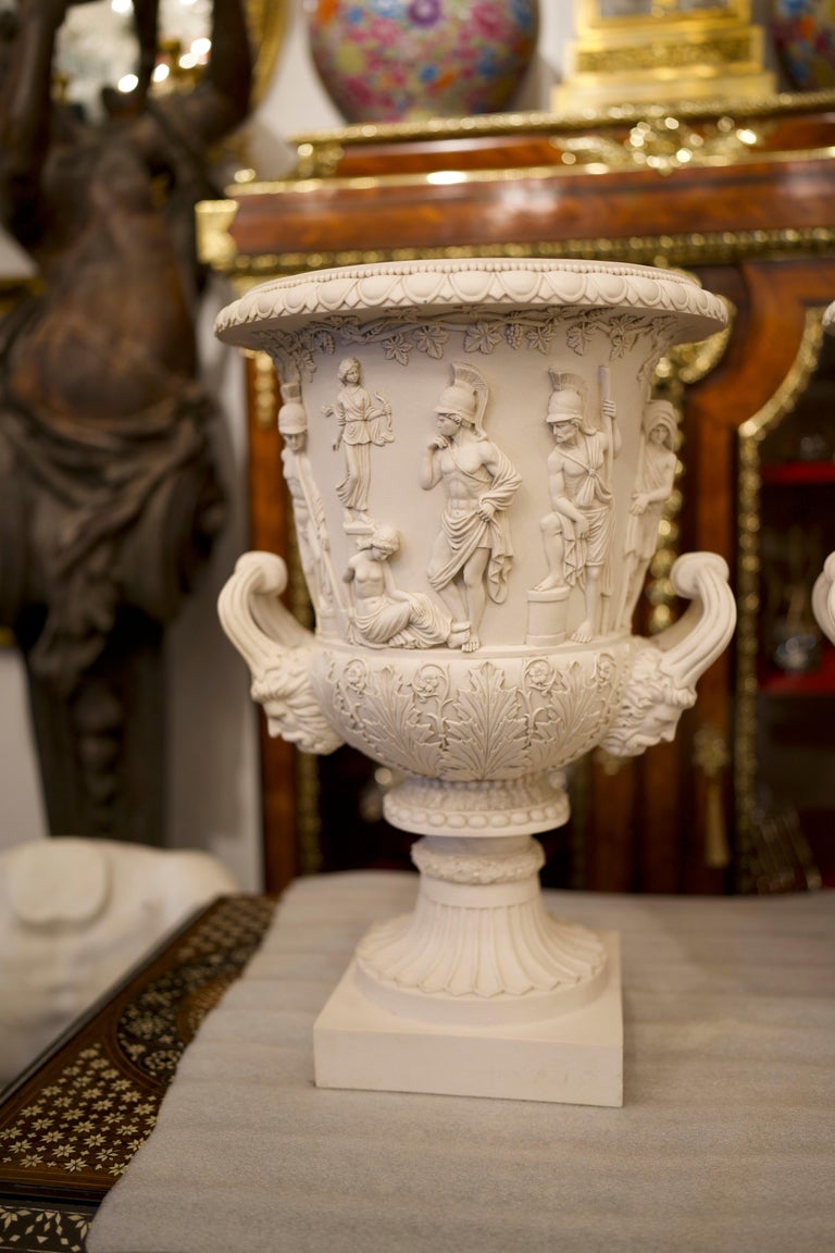 20th Century Pair Medici Vase Vases For Sale at 1stDibs