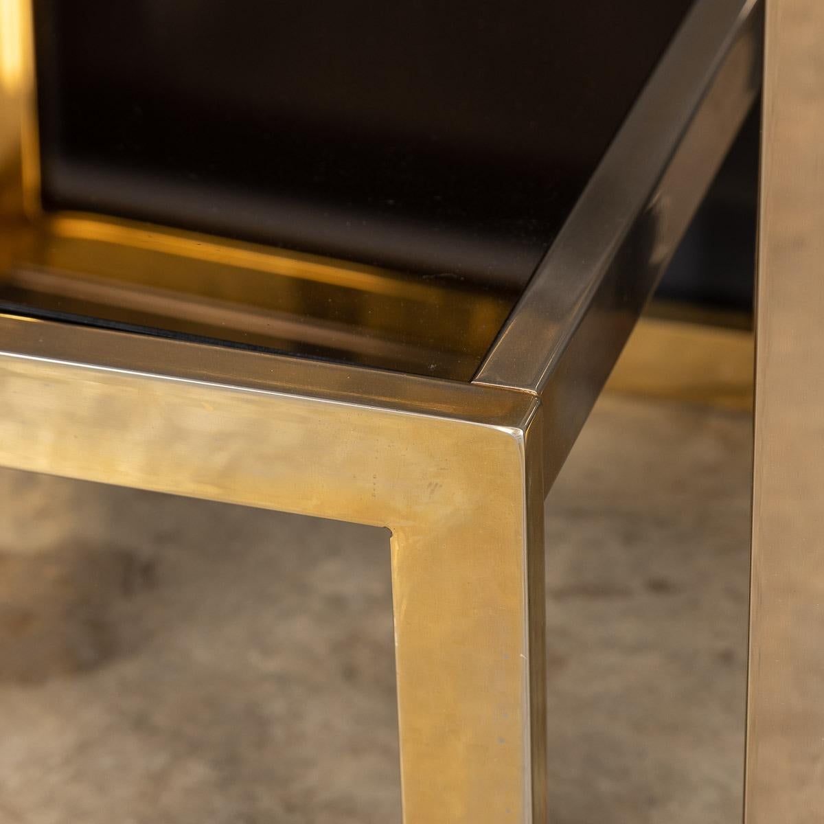 20th Century Pair of Chrome and Glass G Tables by Belgo, C.1970 at 1stDibs