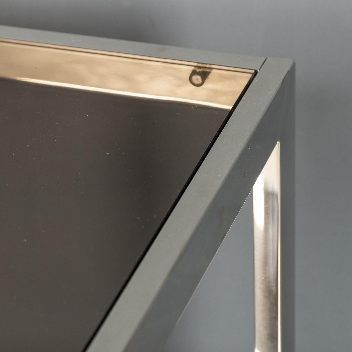 20th Century Pair of Chrome and Glass G Tables by Belgo, c.1970 at 1stDibs