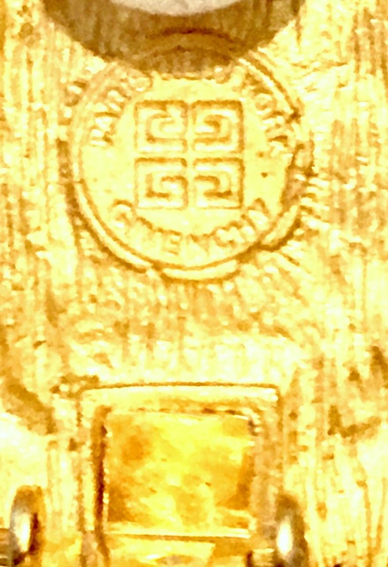 20th Century Pair Of Givenchy "G" Logo Gold Plate and Faux Pearl ...