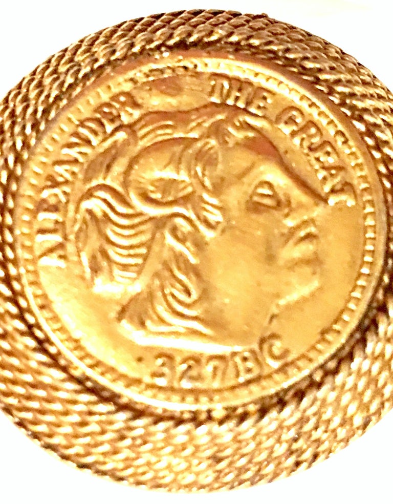 20th Century Pair Of Gold Plate Greek "Alexander The Great" Coin ...