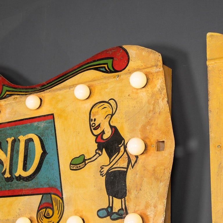 20th Century Pair of Illuminating Fairground Signs, c.1930 For Sale at ...