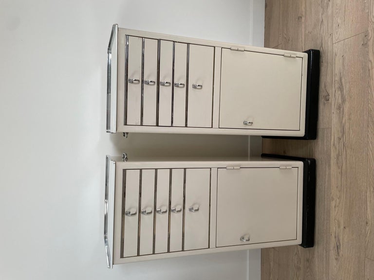 20th Century Pair of Side Tables in Metal Made by Baisch, 1950s For ...