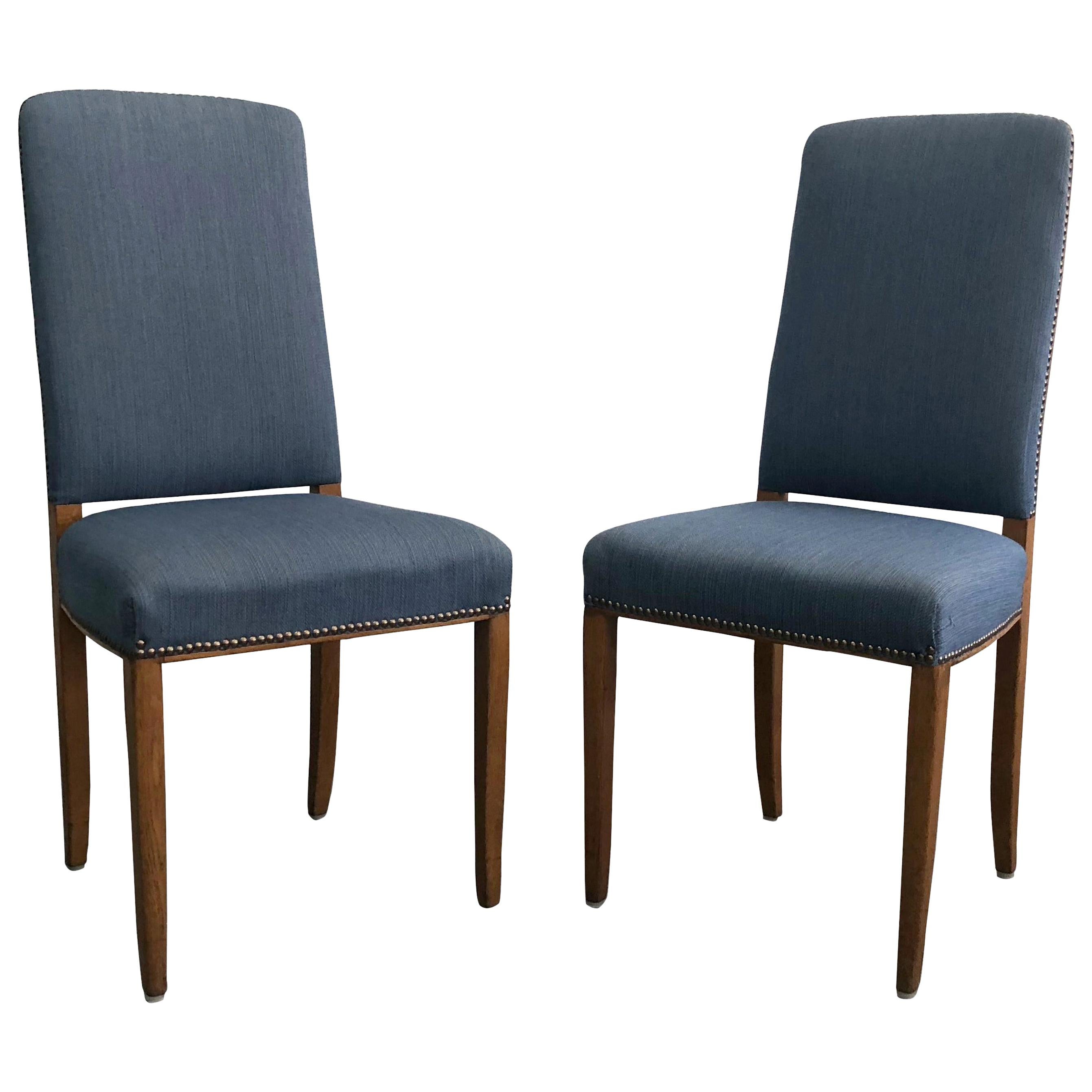 Pair of 20th Century Vintage Blue Chairs by Mieczyslaw Puchala, 1960s ...
