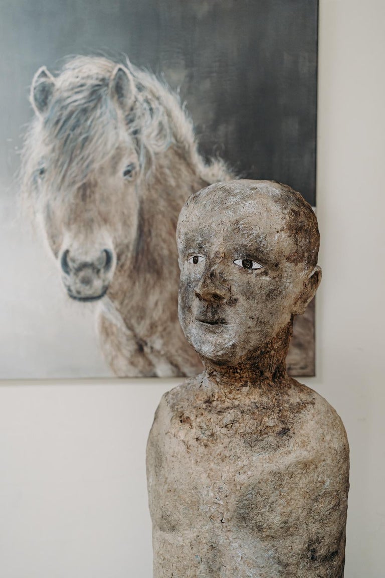 20th Century Papier-Mâché Statue "homo erectus" at 1stDibs