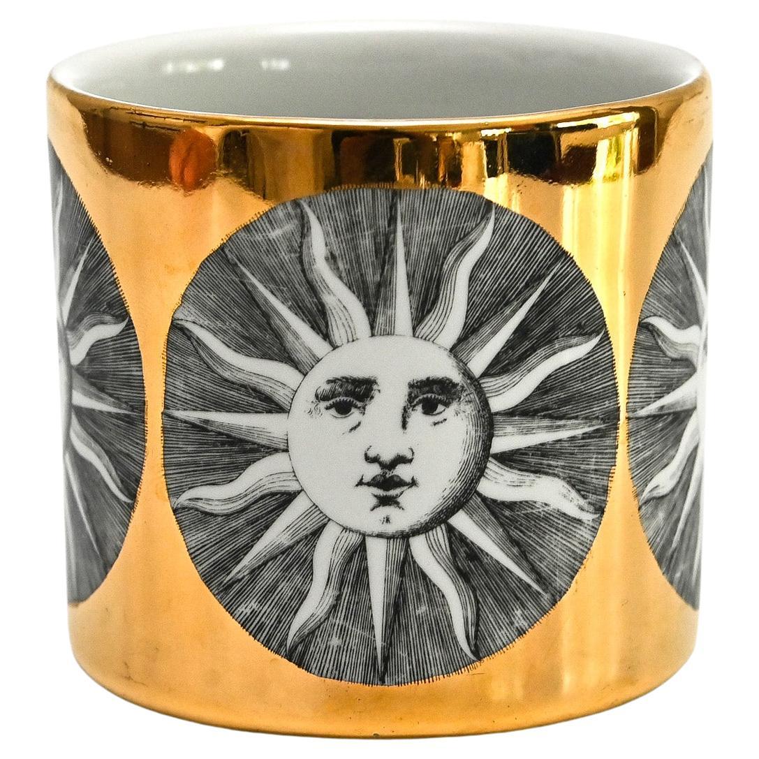 20th Century Piero Fornasetti Milano Mug Gilded 1960 For Sale at 1stDibs