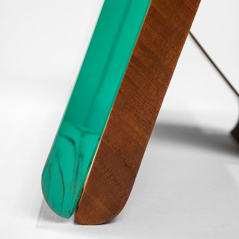 20th Century Pietro Chiesa Fontana Arte Photo Frame in Wood Glass and ...