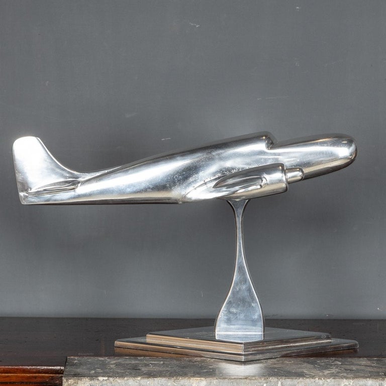 20th Century Polished Aluminium Model Of A Bomber Airplane, c.1950 For ...