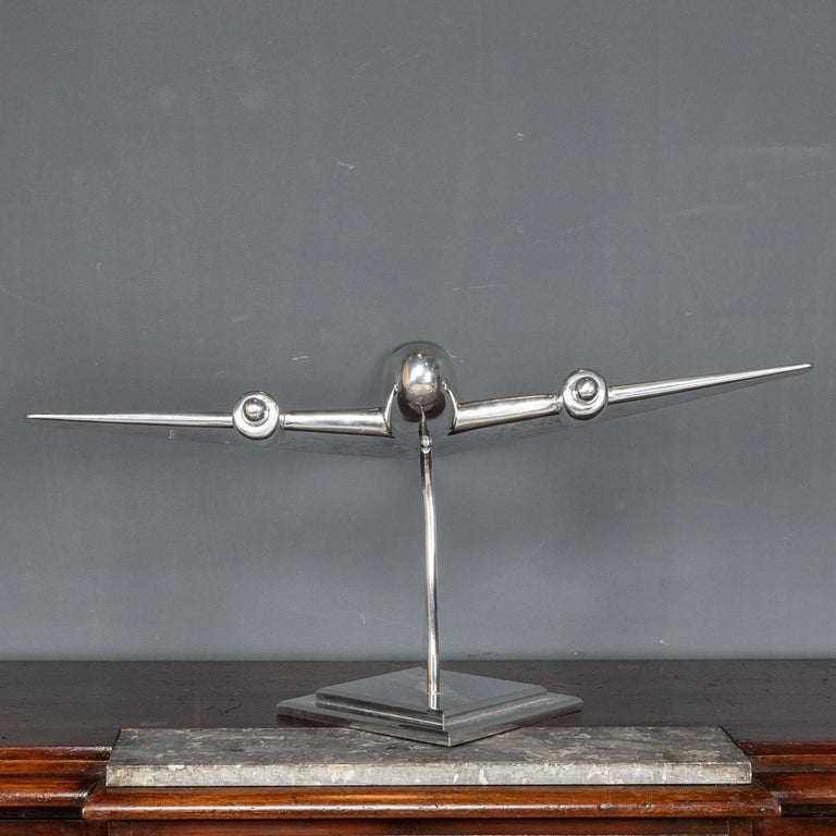 20th Century Polished Aluminium Model Of A Bomber Airplane, c.1950 For ...