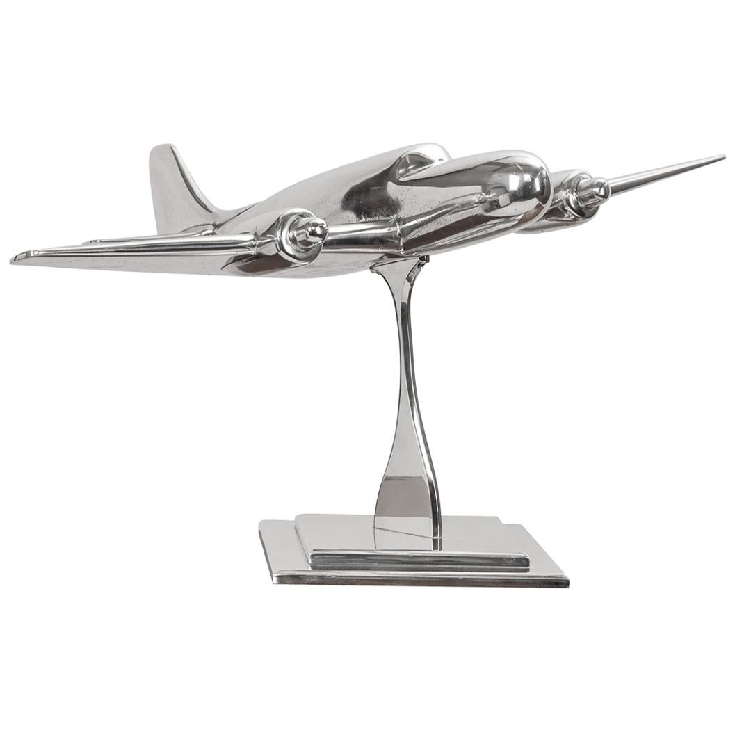 20th Century Aluminium Model of a Vickers Vanguard 950 Airplane For ...
