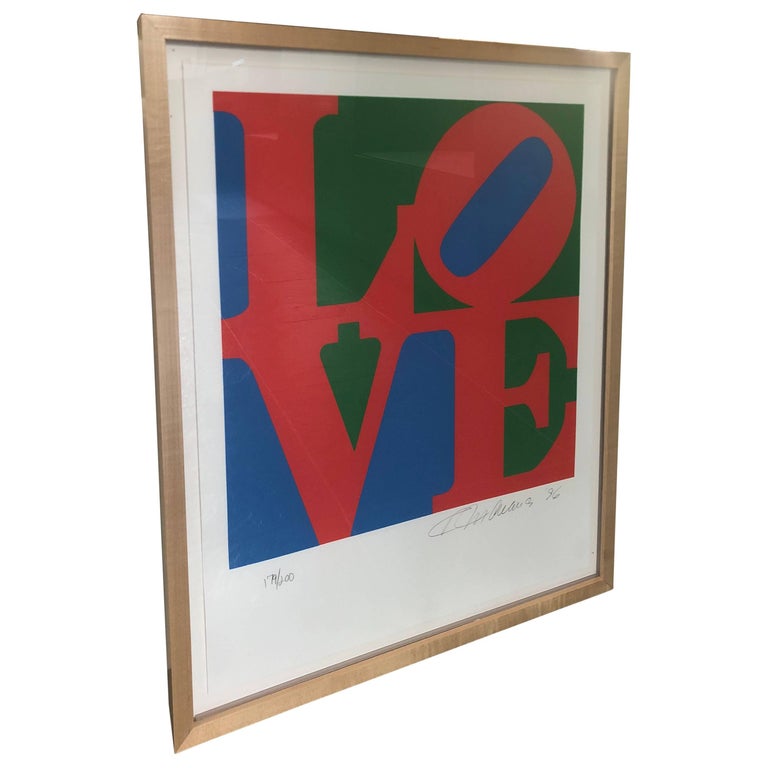 20th Century Pop Art Signed and Numbered Robert Indiana, LOVE, 1996 at ...
