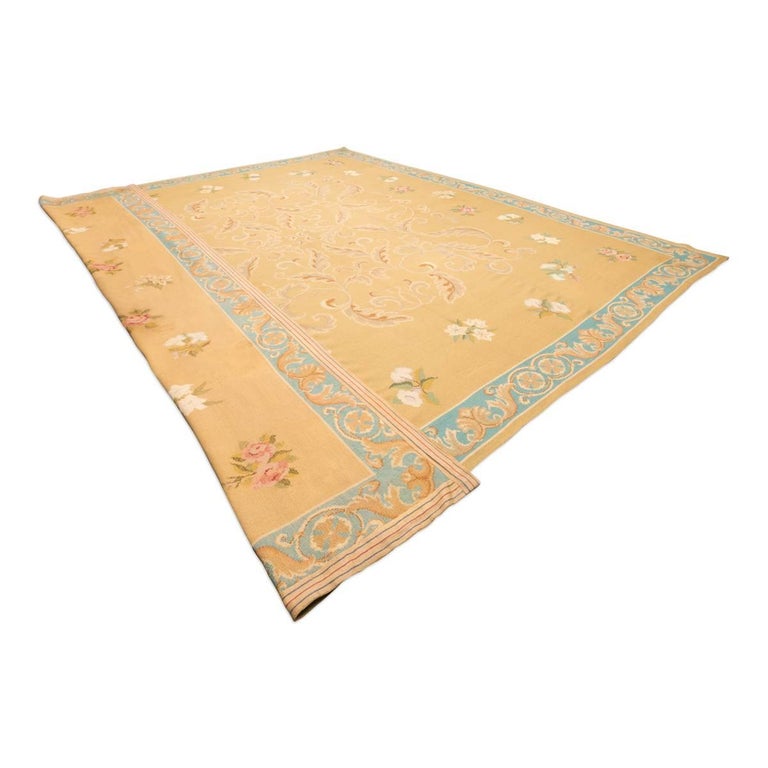 20th Century Portugal Wool Rug, Arraiolo, French Design, circa 1900 at ...