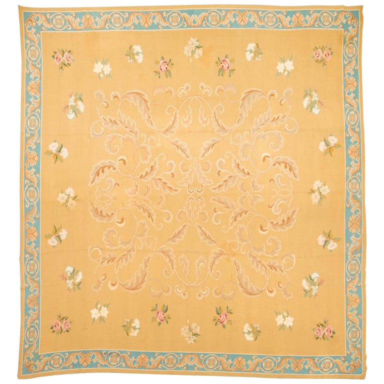 20th Century Portugal Wool Rug, Arraiolo, French Design, circa 1900 at ...