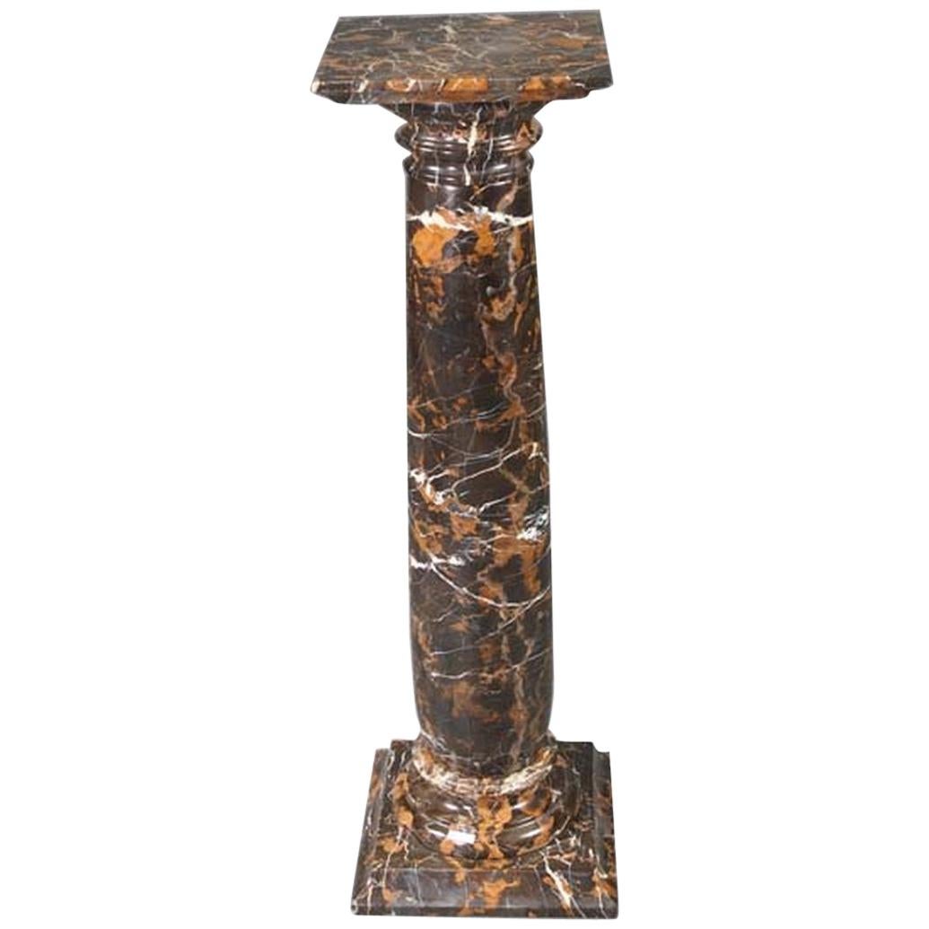 20th Century Quality Marble Pillar/Column in Neoclassical Style, Gray ...