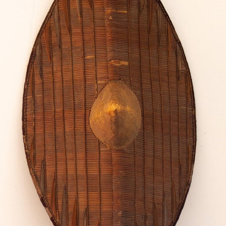 20th Century Rattan and Wicker African Shield at 1stDibs