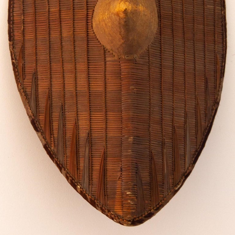 20th Century Rattan and Wicker African Shield at 1stDibs